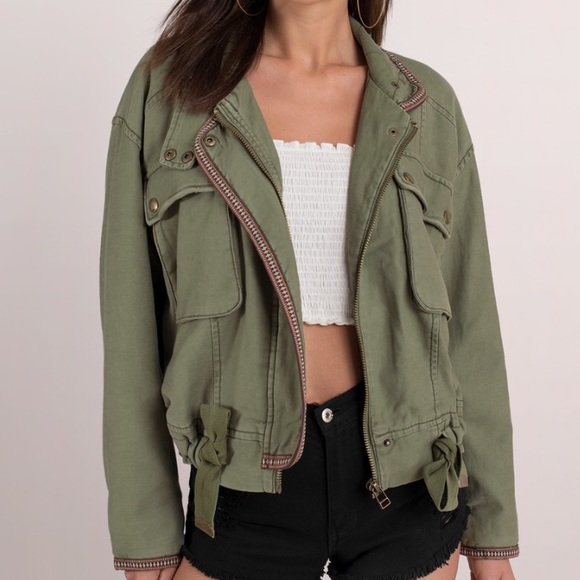 Free People | Jackets & Coats | Free People Flight Line Military Jacket ...